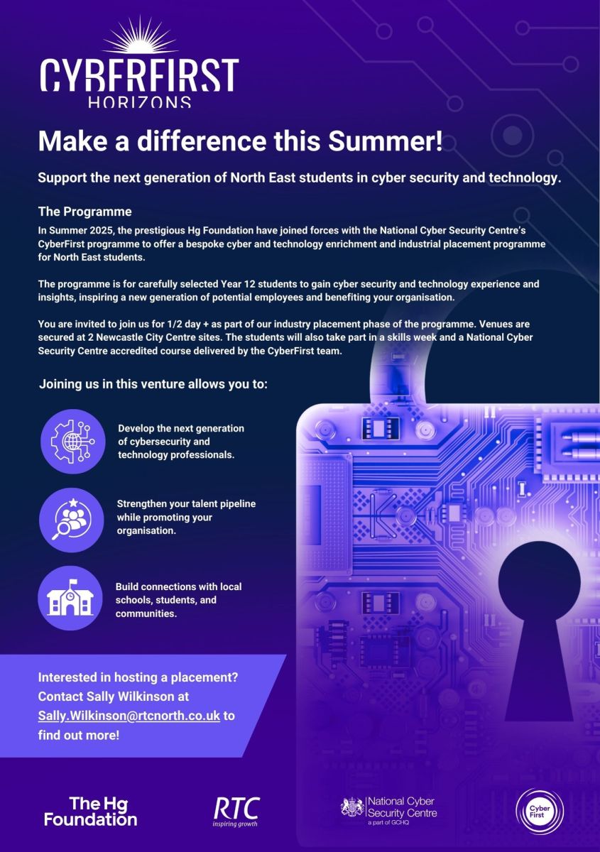 CyberFirst :: CyberFirst Horizons: A Ground Breaking Initiative for the North East